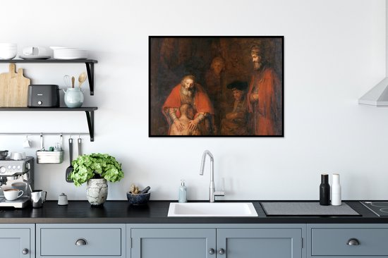 Fotolijst incl. Poster - Terugkeer van de verloren zoon - Rembrandt van ... Fotolijst incl. Poster - Terugkeer van de verloren zoon - Rembrandt van ...