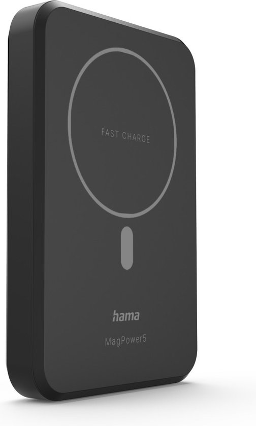 Hama Wireless Power Pack "MagPower5", 5000mAh, inductief opladen Apple ...