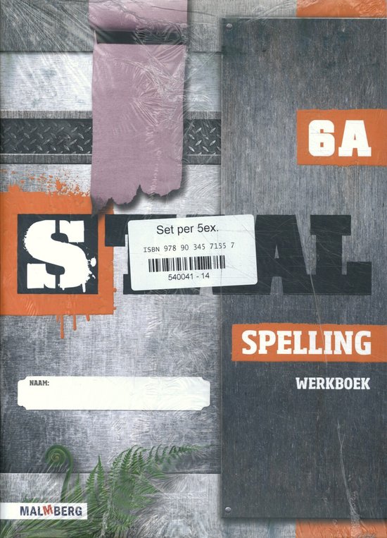 Staal spelling (set 5 ex) groep 6 werkboek a | 9789034571557 | Schraven | Boeken | bol