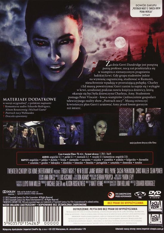 Fright Night 2: New Blood [DVD] (Dvd), Jaime Murray | Dvd's | bol