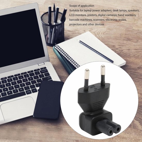 EU-IEC320 C7 Power Adapter Converter 5 Stks Male-Female Plug voor ...
