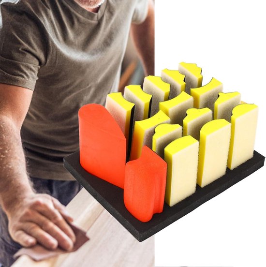 Hand Sanding Block Set 16pcs - Polishing Grinding Block for Granite ...