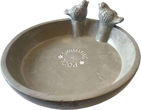 Vogelbad voor Tuinvogels - Betonnen Waterplaats met Drink- en ...