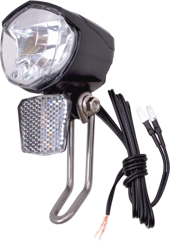 Fietslamp LED 70 LUX met Reflector en Parkeerlichtfunctie - Dynamo ...