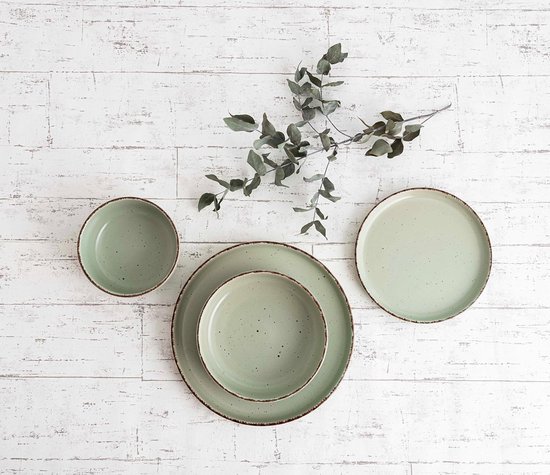 Duna Keramiek Servies - Servies Set - Geschikt voor 4 Personen - 12 ...