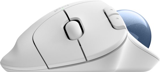Logitech Ergo M575S - Draadloze ergonomische muis - Bluetooth - Pale ...