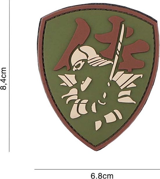 Embleem 3D PVC Samurai shield multi | bol