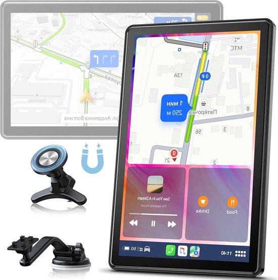 8 inch Carplay Display - Carplay, Android Auto - Draagbaar - 1 stuk ...