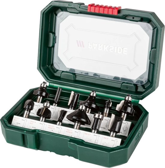 PARKSIDE® 12-delige Freesbitset - Frezen - bewerking van zacht hout ...