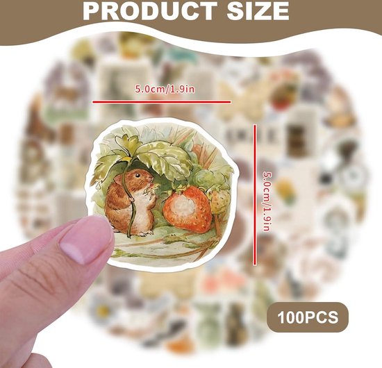 100-Pack Vintage Aesthetic Waterproof Stickers - Journaling ...