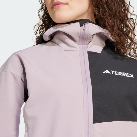 adidas TERREX Terrex Multi Softshell Jack - Dames - Paars- XS | bol