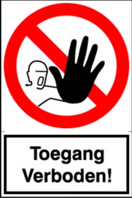 Sticker Toegang verboden | bol