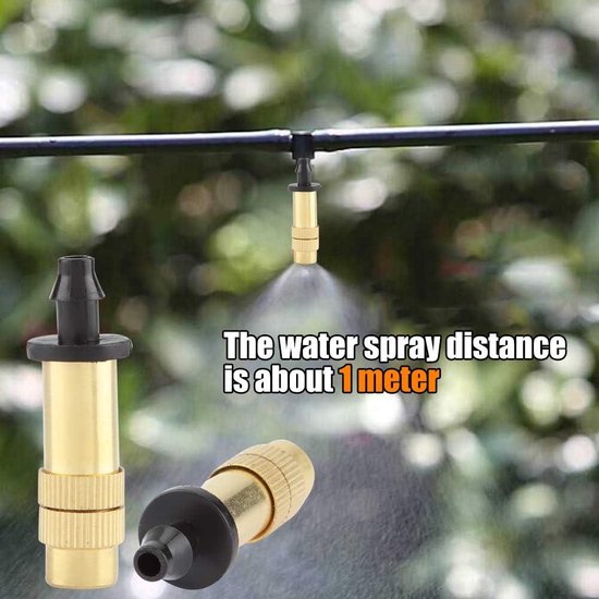 10 Pcs Irrigatie Nozzle Verstelbare Koperen Irrigatie Nozzle - Water ...