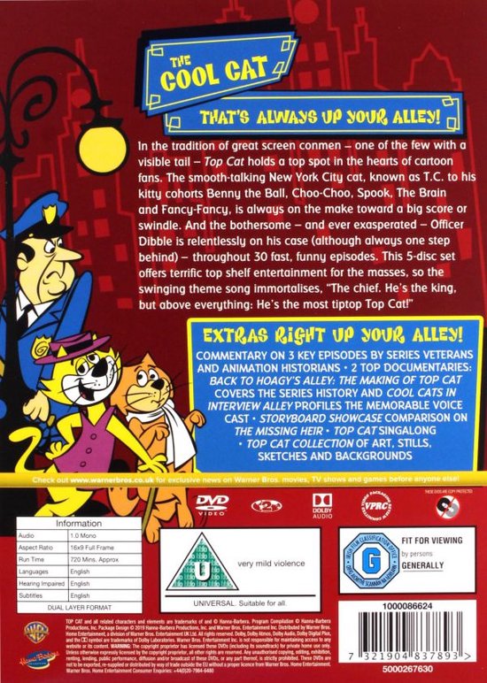 Top Cat Complete Series (Dvd), Varioius | Dvd's | bol