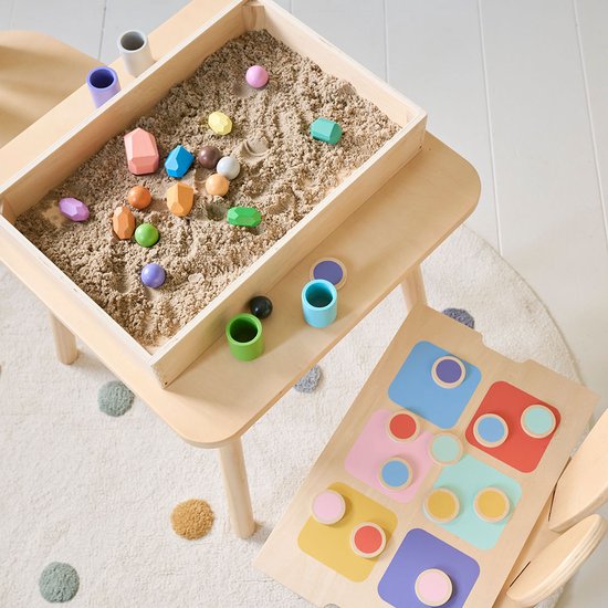 Petite Amélie Houten Sensorisch Speelbak - Met Deksel - Incl. Geheugen ...