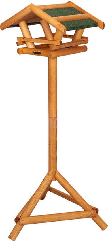 Dutchlander Vogelvoederhuis van hout op driepoot 37 x 28 x 101 cm | bol