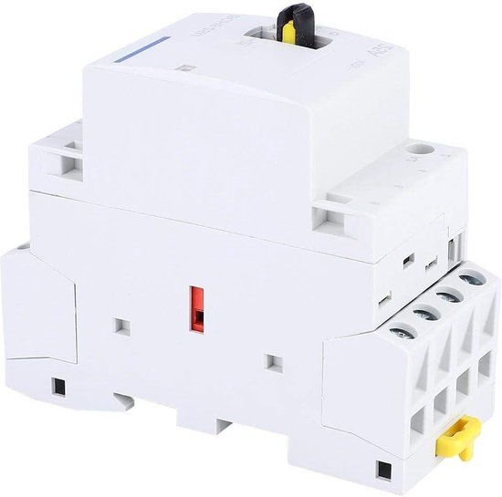 Huishoudelijke AC-module contactor 4P 25A 230V met handschakelaar ...