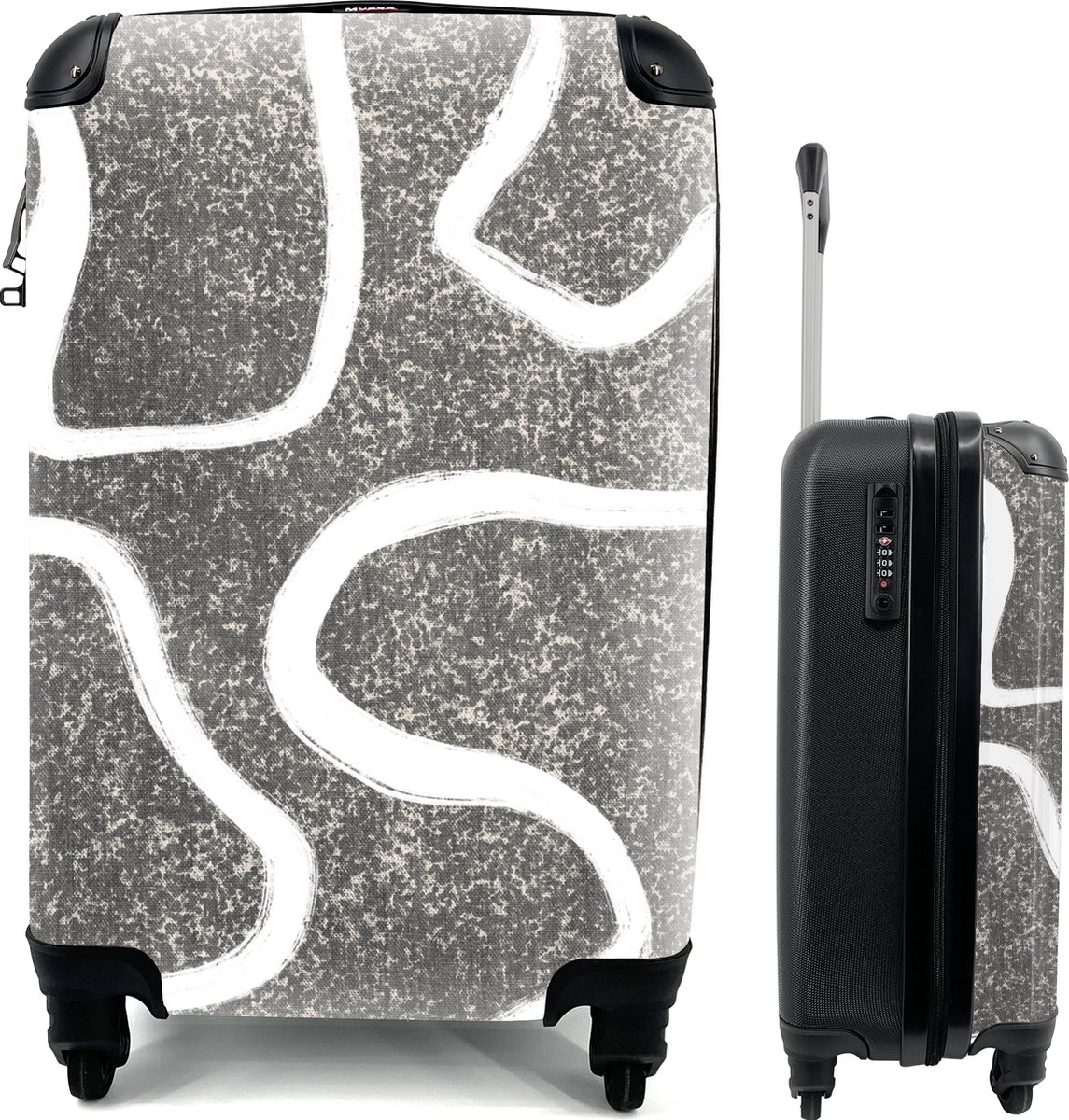 MuchoWow® Koffer - Abstract - Minimalisme - Design - Past binnen ...