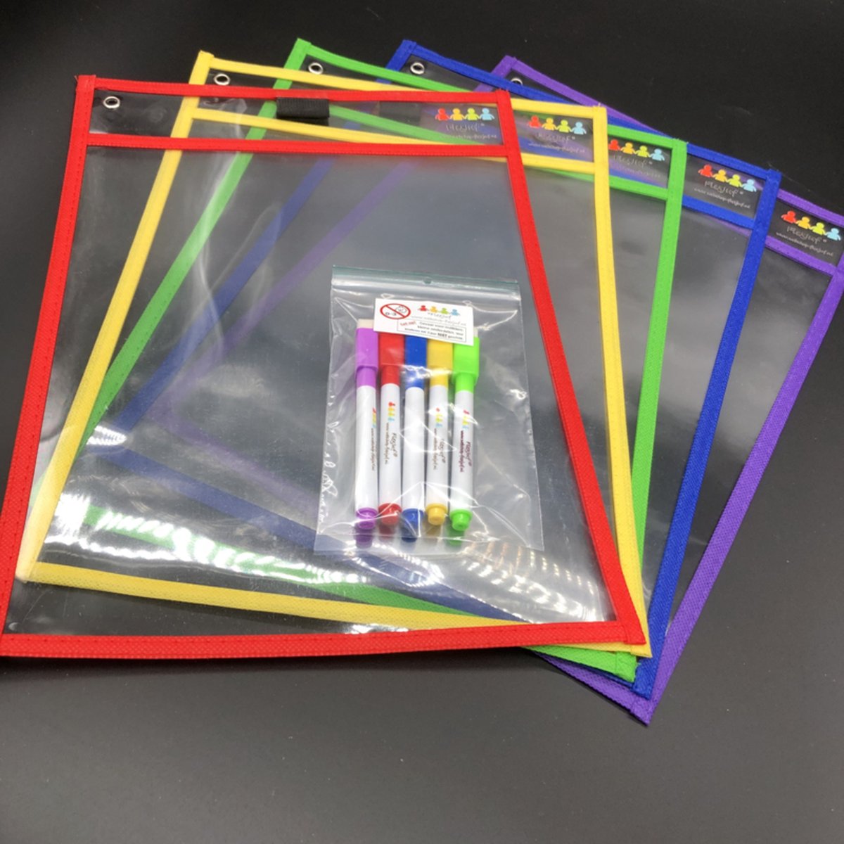 FlexJuf doorzichtige insteekhoezen / wisbordjes A4+ (set van 5) | bol.com