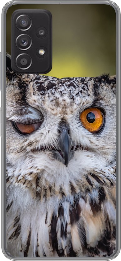 Telefoonhoesje Geschikt voor Samsung Galaxy A33 5G hoesje - Uil - Oog ...