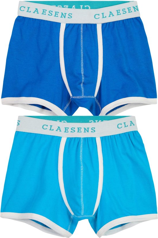 Claesen's - Boxer 2-pack Cobalt Blue - Maat: 146 | bol