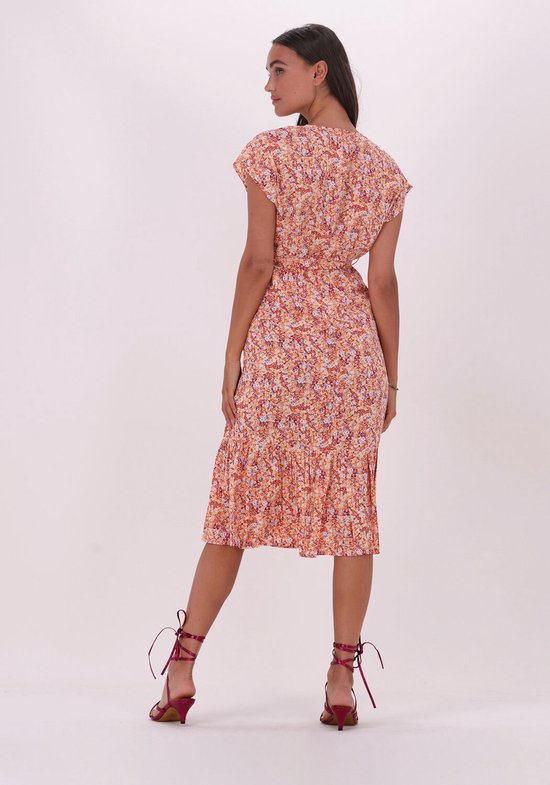 YDENCE Jurk Florence- Peach Flower - S | bol.com