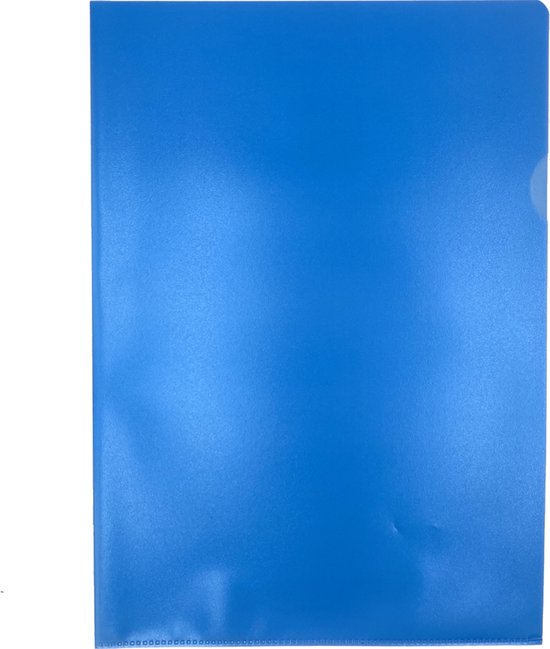 DULA Insteekhoezen, Blauw - A4 - 25 insteekmappen - L mappen | bol.com
