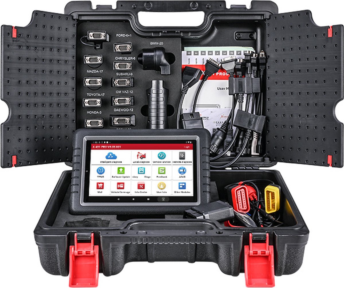 Launch X431 PROS V Diagnose Tablet Met Volledige Set adapters ...