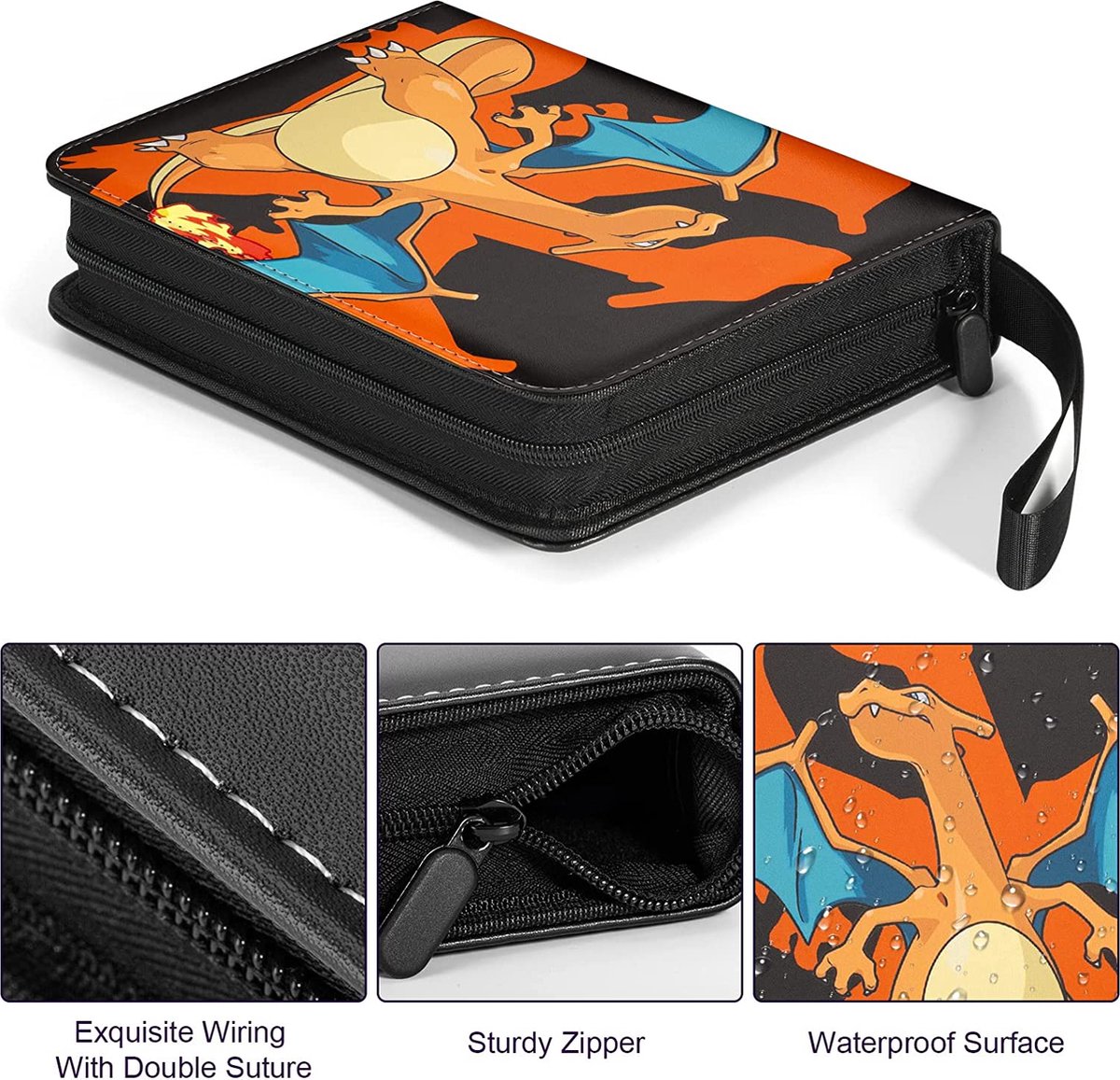 Verzamelalbum voor Pokemon-kaarten – Kaartenmap - verzamelmap - Tas ...