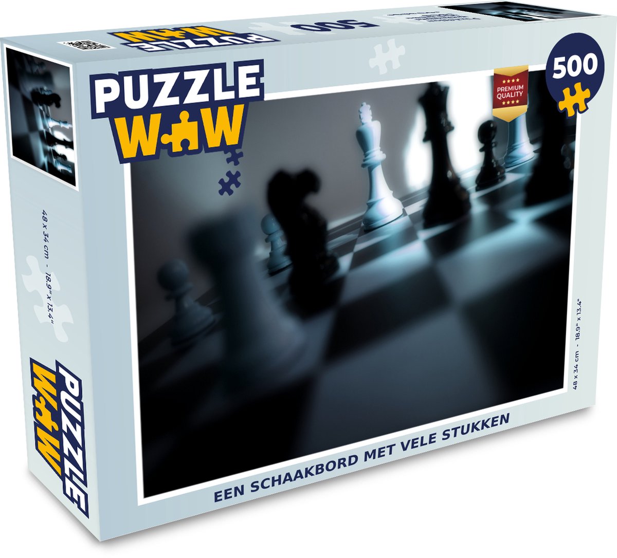 Puzzel Een schaakbord met vele stukken - Legpuzzel - Puzzel 500 stukjes ...