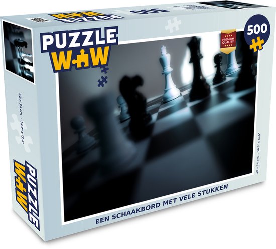 Puzzel Een schaakbord met vele stukken - Legpuzzel - Puzzel 500 stukjes ...