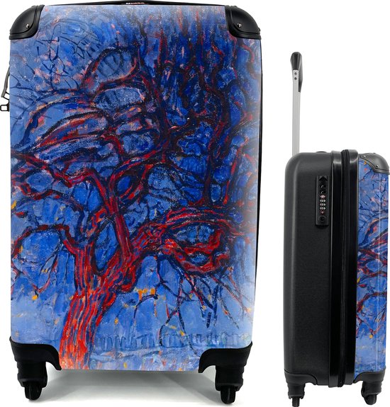 MuchoWow® Koffer - Rode boom - Piet Mondriaan - Past binnen 55x40x20 cm ...