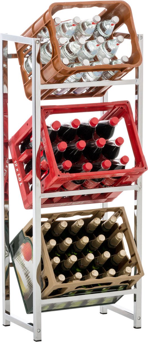 Krattenrek Angela - Opbergrek - 3 Kratten - Extra Stevig - Metaal | bol.com