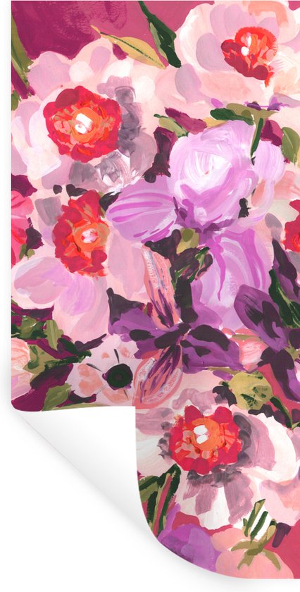 Muurstickers - Sticker Folie - Roze - Orchidee - Bloemen - Kleuren - Botanisch -... | bol