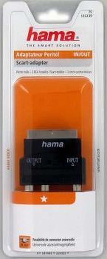 Hama Adapter scart - 3RCA IN/OUT | bol