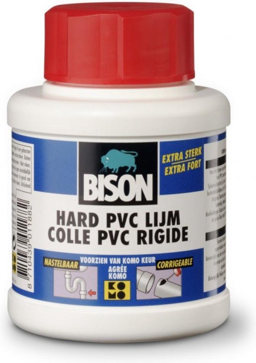 Bison Hard PVC Lijm Pot - 250 ml | bol