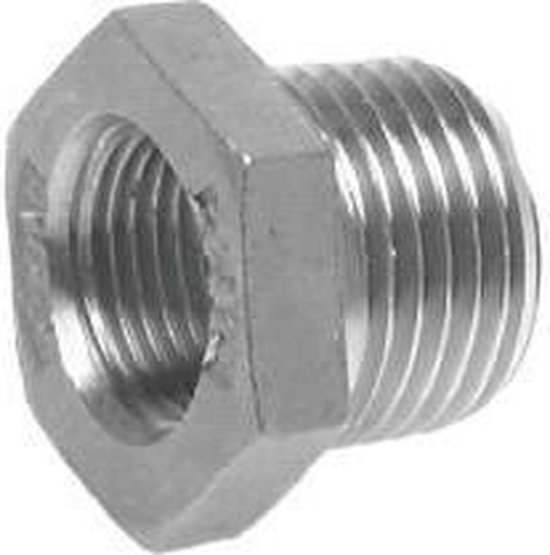 2'' NPT x 1 1/2'' NPT M/F RVS Verloopring 16 Bar - FL2S-MF-SH-200N-112N | bol