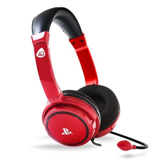 4Gamers PRO4-40 - Gaming Headset - Rood - PS4 | bol.com