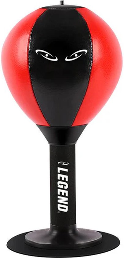 HITBUDDY - DRAAGBARE BOKSBAL VEGAN LEDER Rood Set | bol