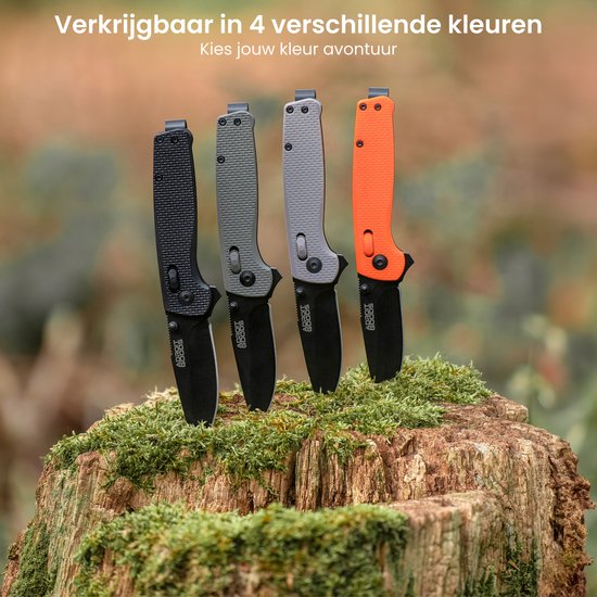AdroitGoods Survival Zakmes Outdoor - G10 Handvat & D2 Staal ...