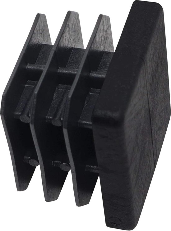 32 x lamellenstop zwart - 30 x 30 mm - INS-R-BL-3030-32 | bol