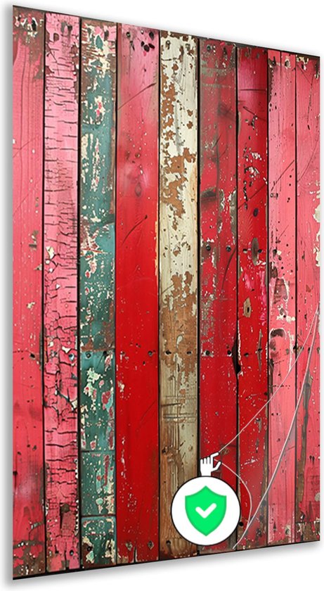 Hout posters - Materiaal poster - Poster Verf - Muurdecoratie modern ...