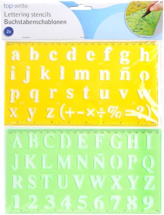 Lifetime Alfabet en Letter Sjabloon A t/m Z, 2 Delig | bol