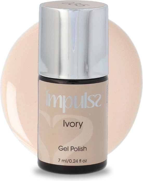 Impulss Gellak Gel Polish - Gel Nagellak - Verhardende werking - Ivory - 7 ml | bol