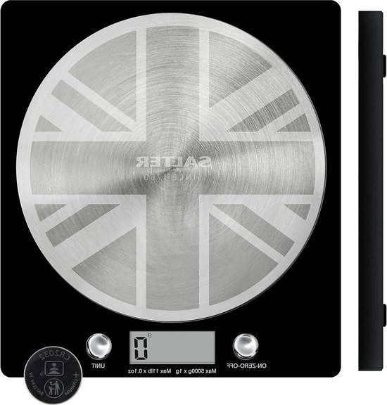 Disc Electronic Scale - Stylish Slim Design - Kitchen Cooking Stainless ...