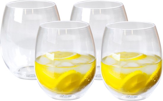 Depa Drinkglas - 12x - transparant - onbreekbaar kunststof - 390 ml - feest waterglazen | bol