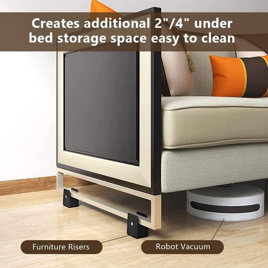 Meubelverhogers 5 cm - verstelbare schroefklem - robuuste verhogers ...