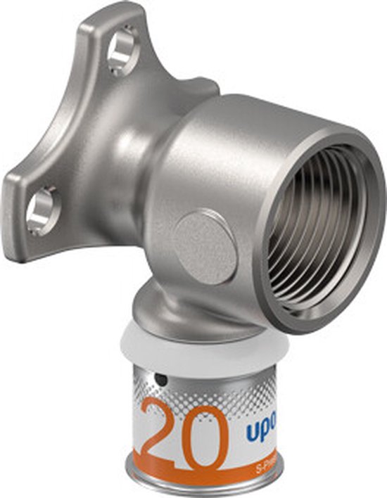 Uponor S-Press Smart Aqua muurplaat - met flens 3/4 binnendraad x 20 mm pers | bol