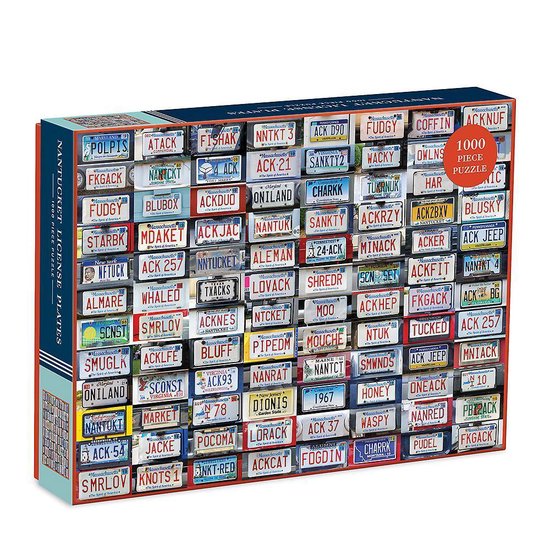 Nantucket License Plates 1000 Piece Puzzle | bol.com