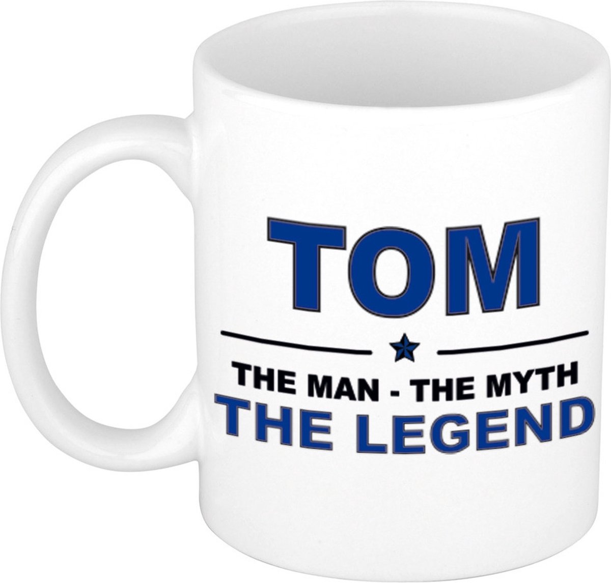 Naam cadeau Tom - The man, The myth the legend koffie mok / beker 300 ...